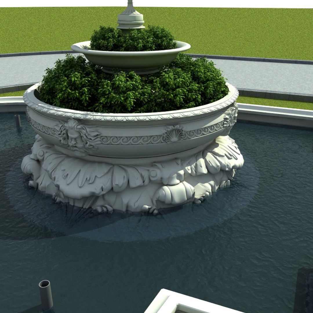 3d Fountain Water Animation
