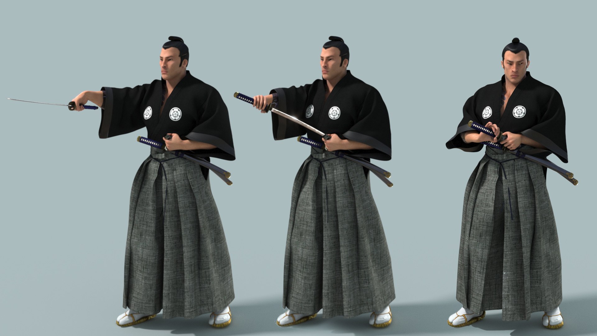 3D samurai1 model - TurboSquid 2100182