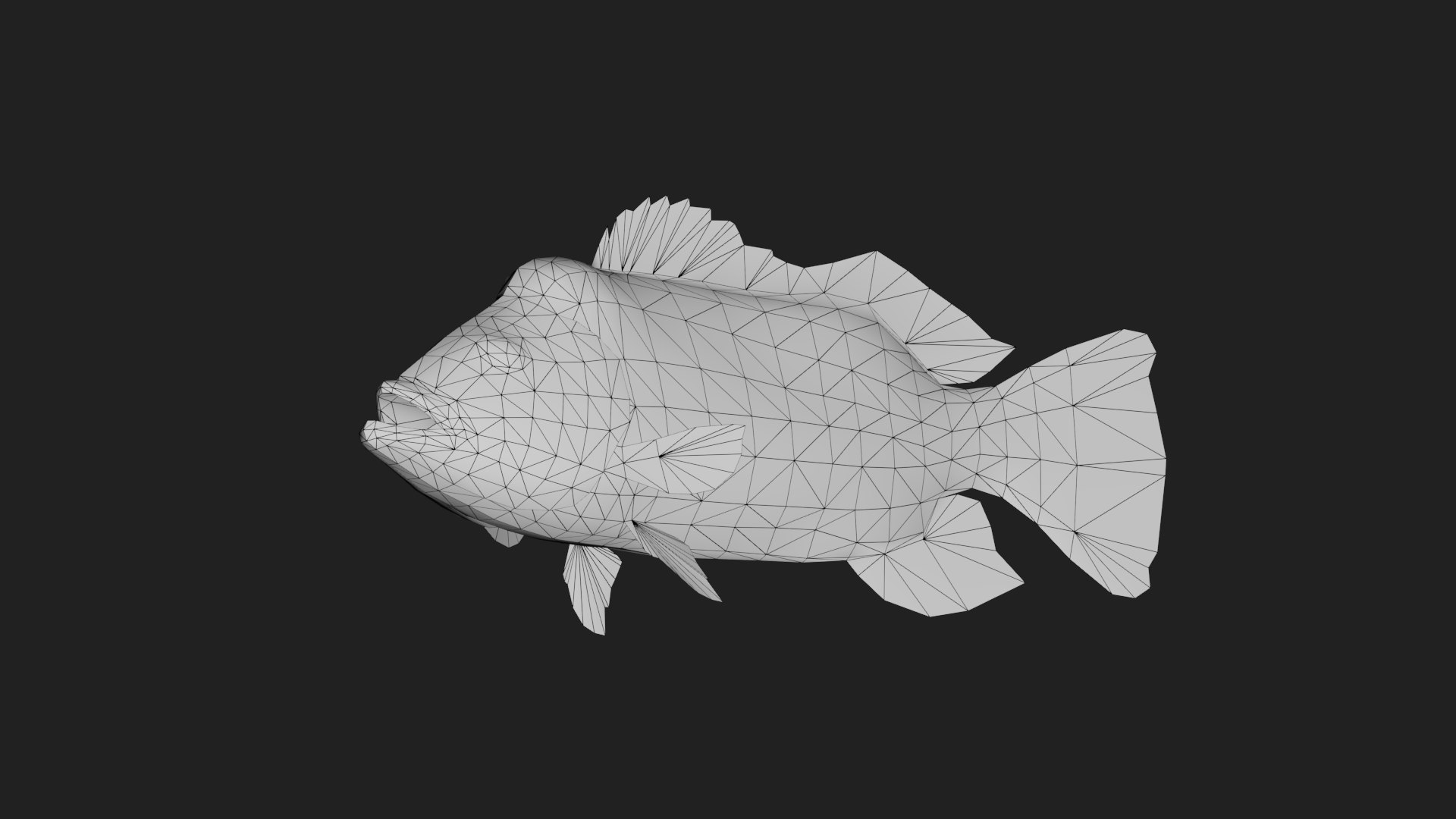 3D Bass Fish Model - TurboSquid 2122063