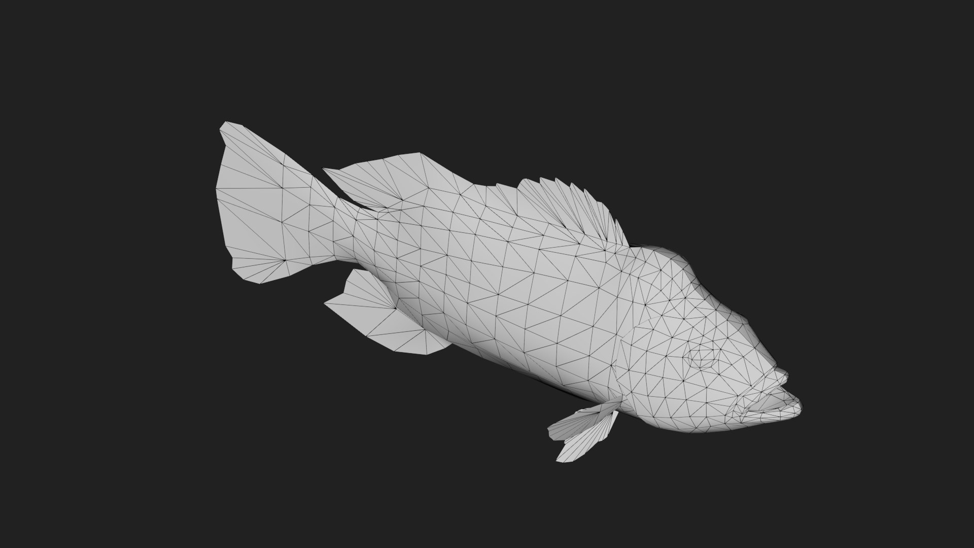 3D Bass Fish Model - TurboSquid 2122063