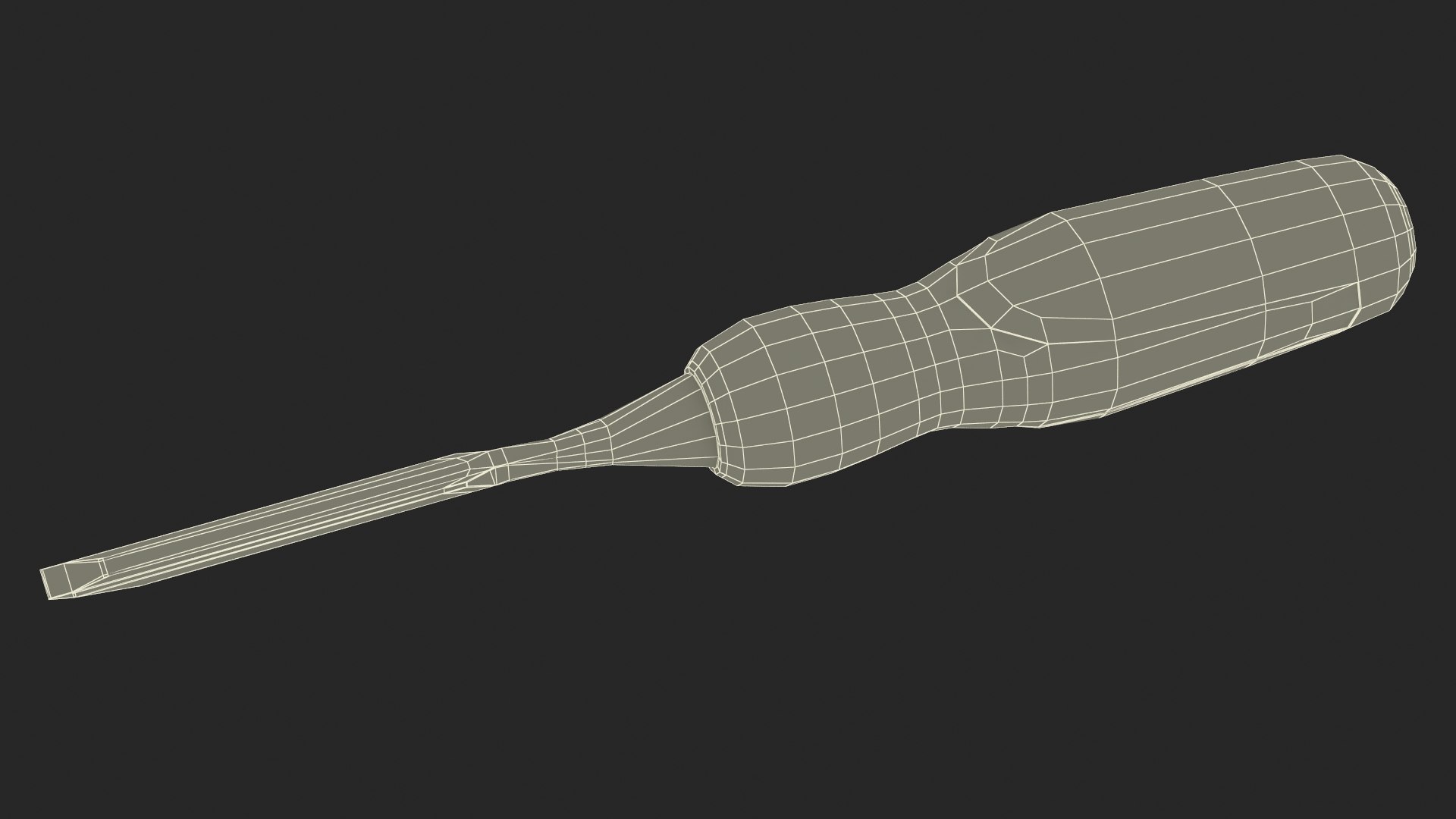 3D Model Wood Chisel With Plastic Handle - TurboSquid 2063014