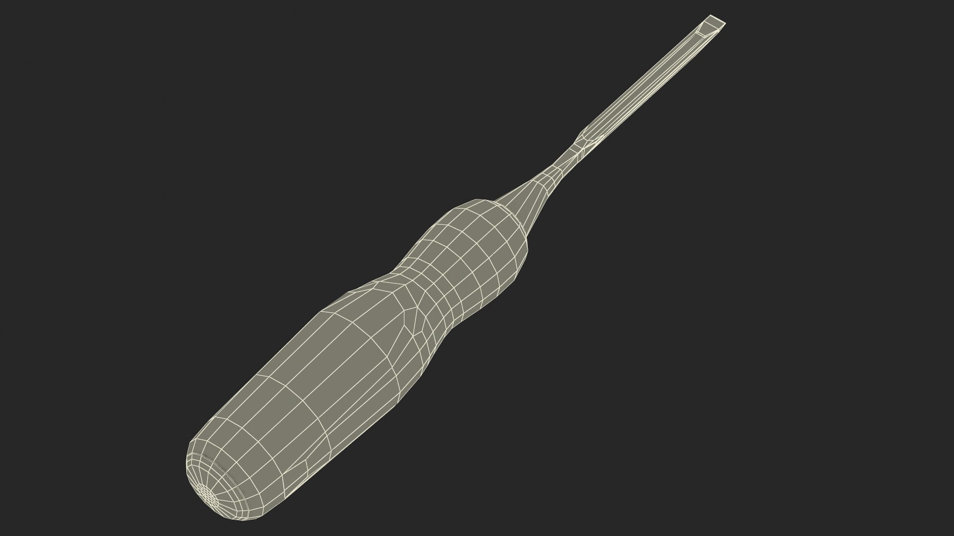 3D Model Wood Chisel With Plastic Handle - TurboSquid 2063014