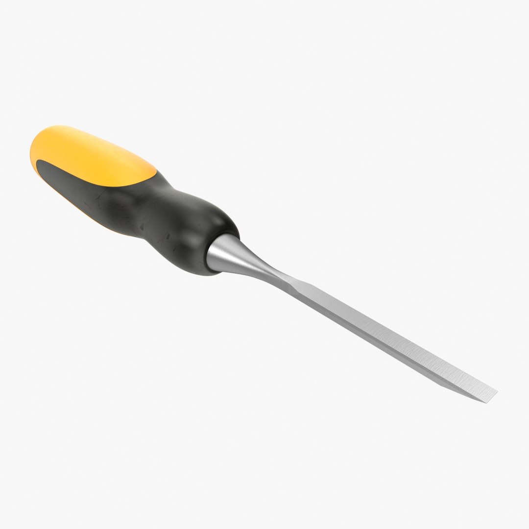 3D model Wood Chisel with Plastic Handle - TurboSquid 2063014