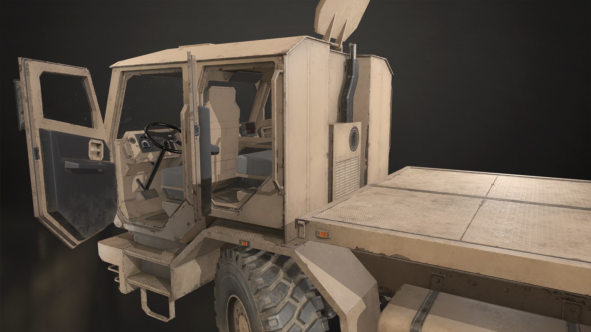 Military Truck V2 - Cargo 3D - TurboSquid 2449312