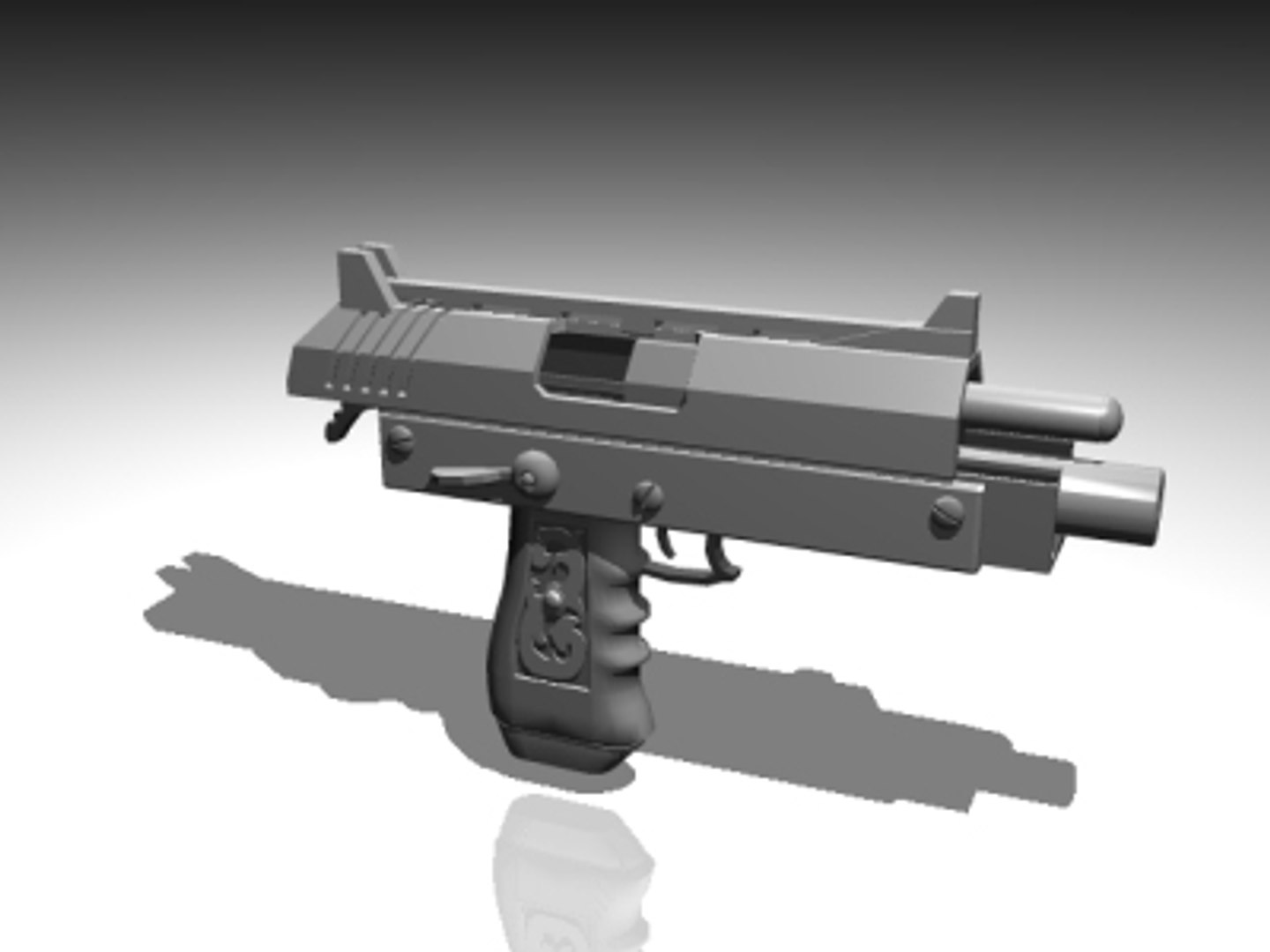 Handcannon Pistol 3d Model