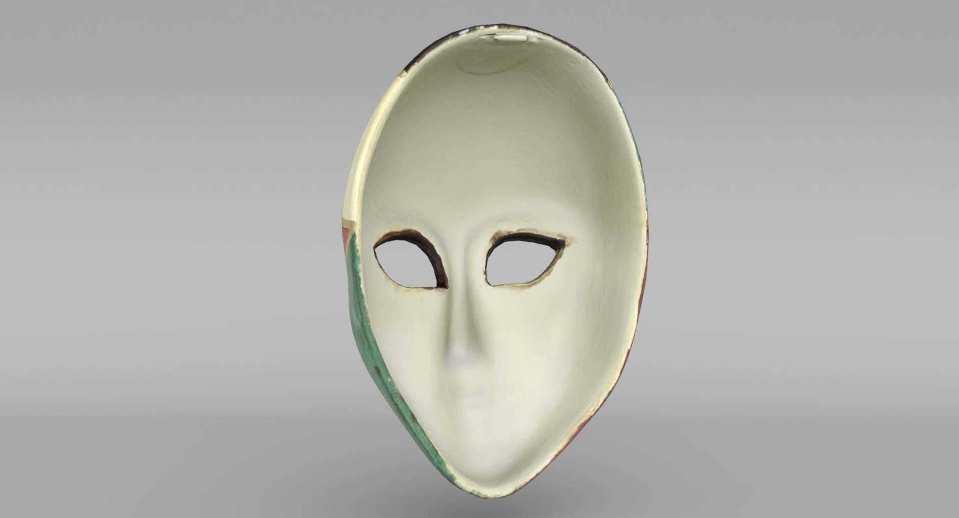 3d Mask Carnival Clay Model