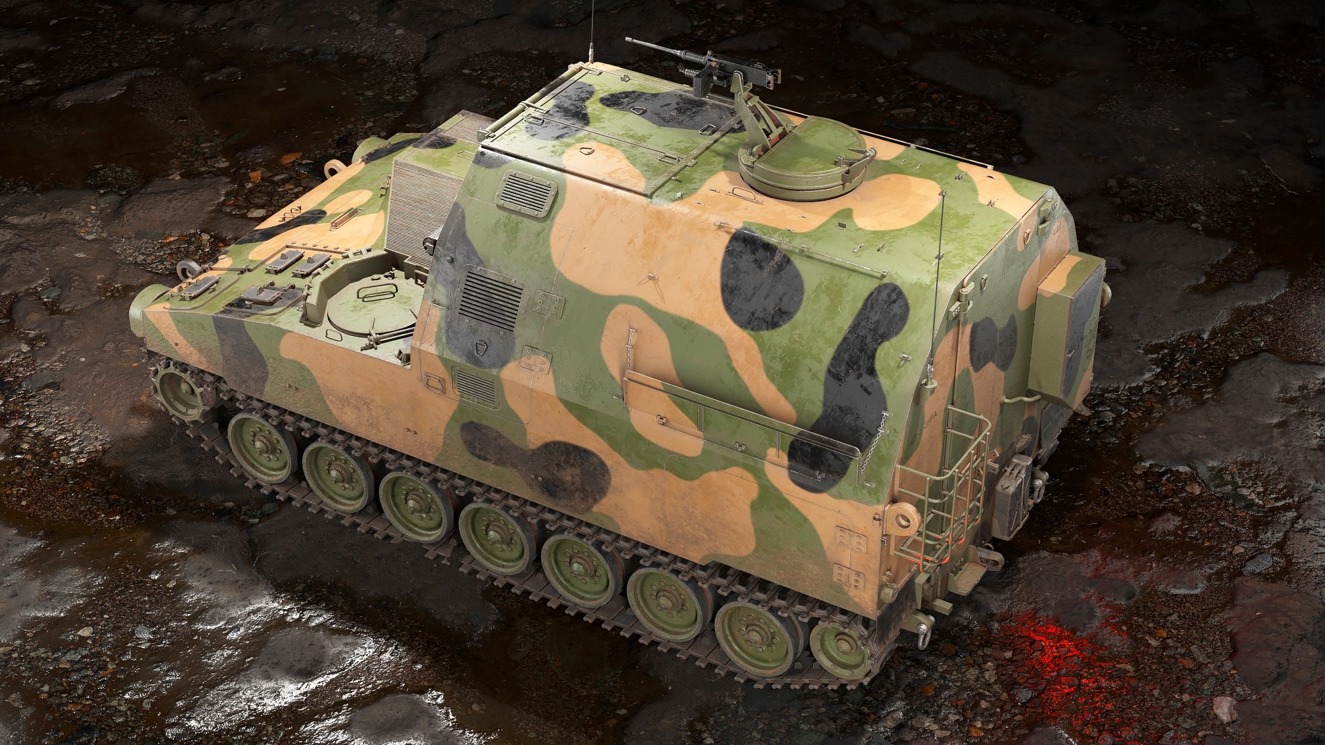 M992 Field Artillery Ammunition Support Vehicle PBR 3D Model - TurboSquid 2315234