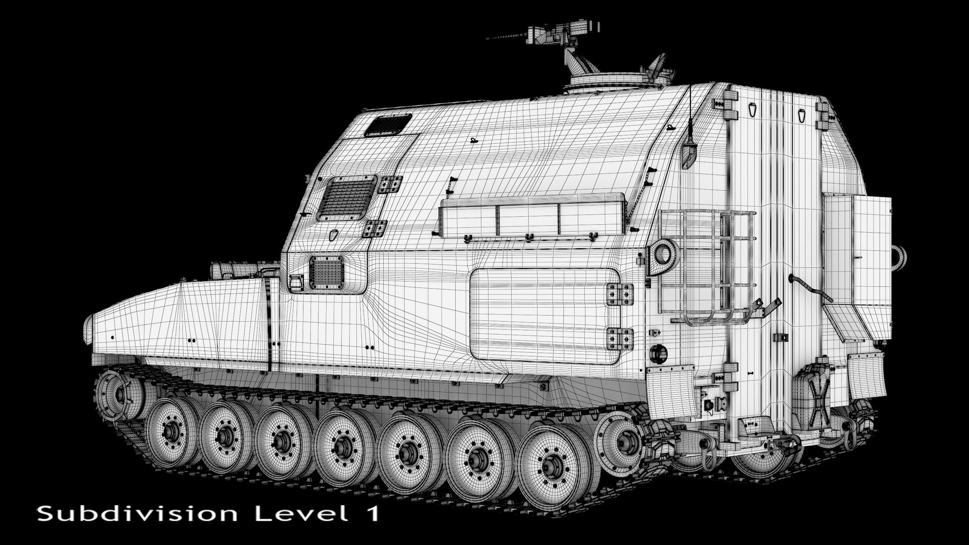 M992 Field Artillery Ammunition Support Vehicle PBR 3D Model ...