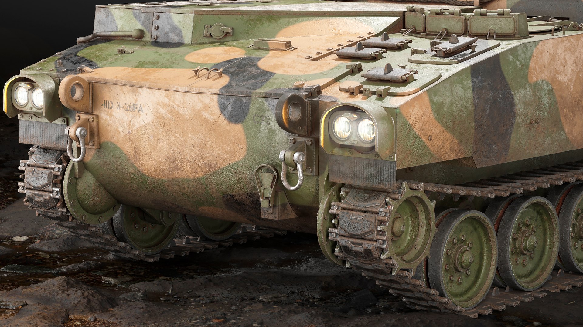 M992 Field Artillery Ammunition Support Vehicle PBR 3D Model - TurboSquid 2315234