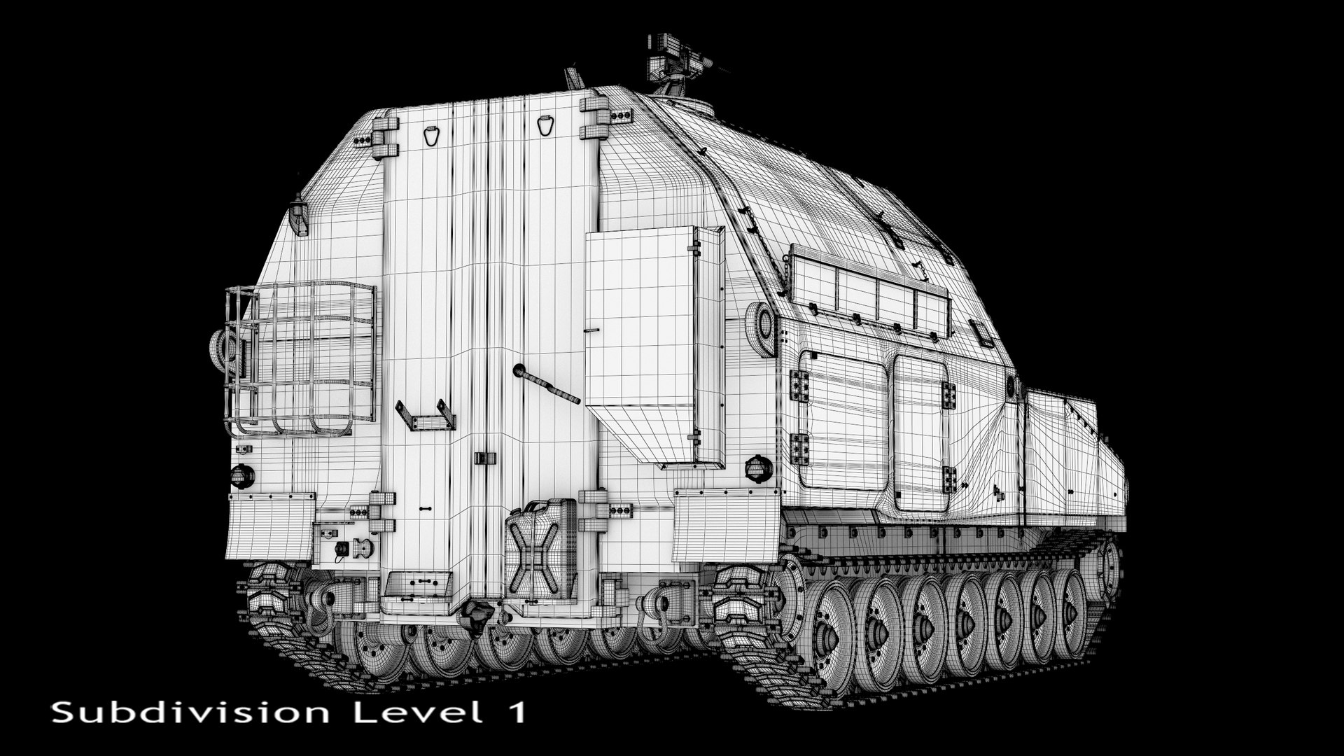 M992 Field Artillery Ammunition Support Vehicle PBR 3D Model - TurboSquid 2315234