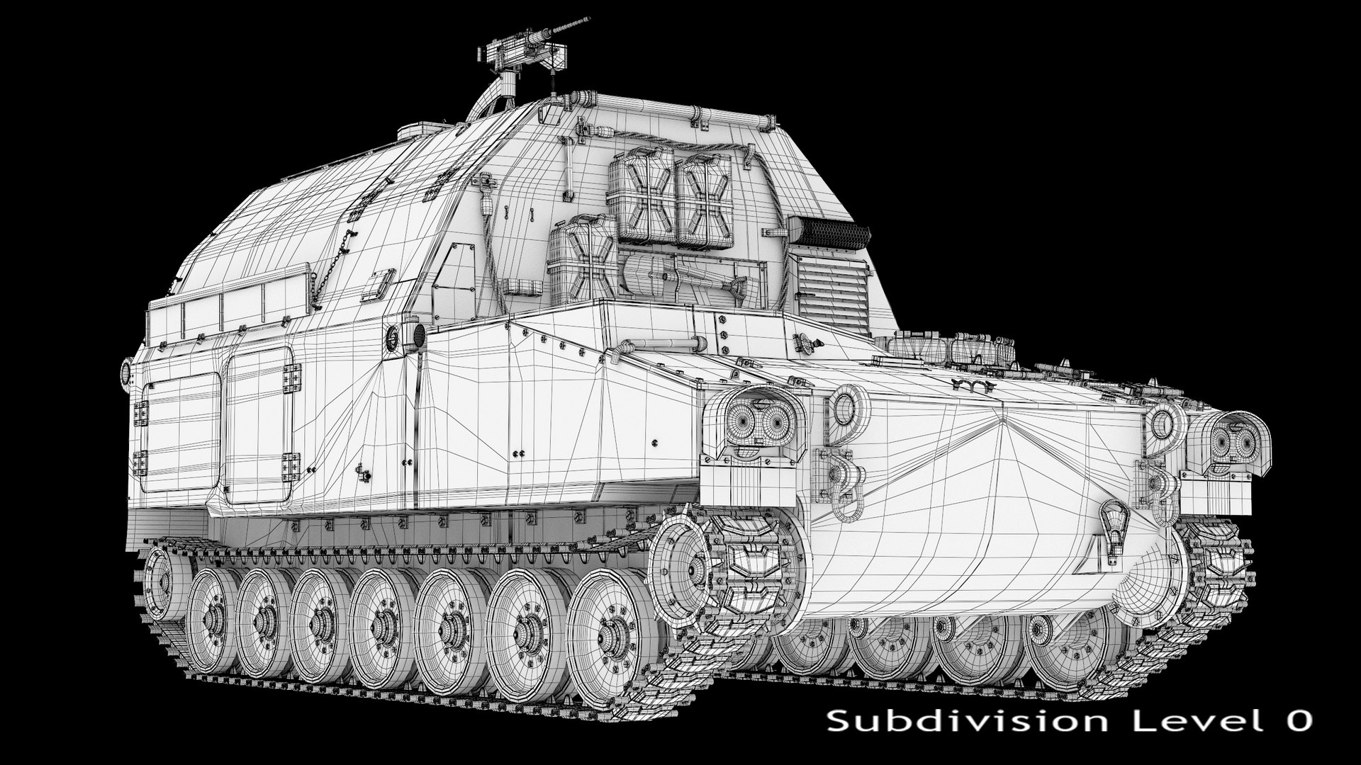 M992 Field Artillery Ammunition Support Vehicle PBR 3D Model - TurboSquid 2315234