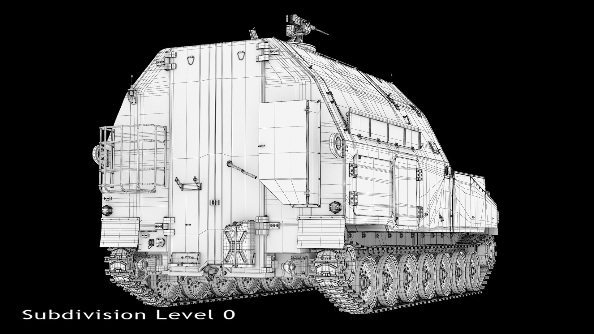 M992 Field Artillery Ammunition Support Vehicle PBR 3D Model - TurboSquid 2315234