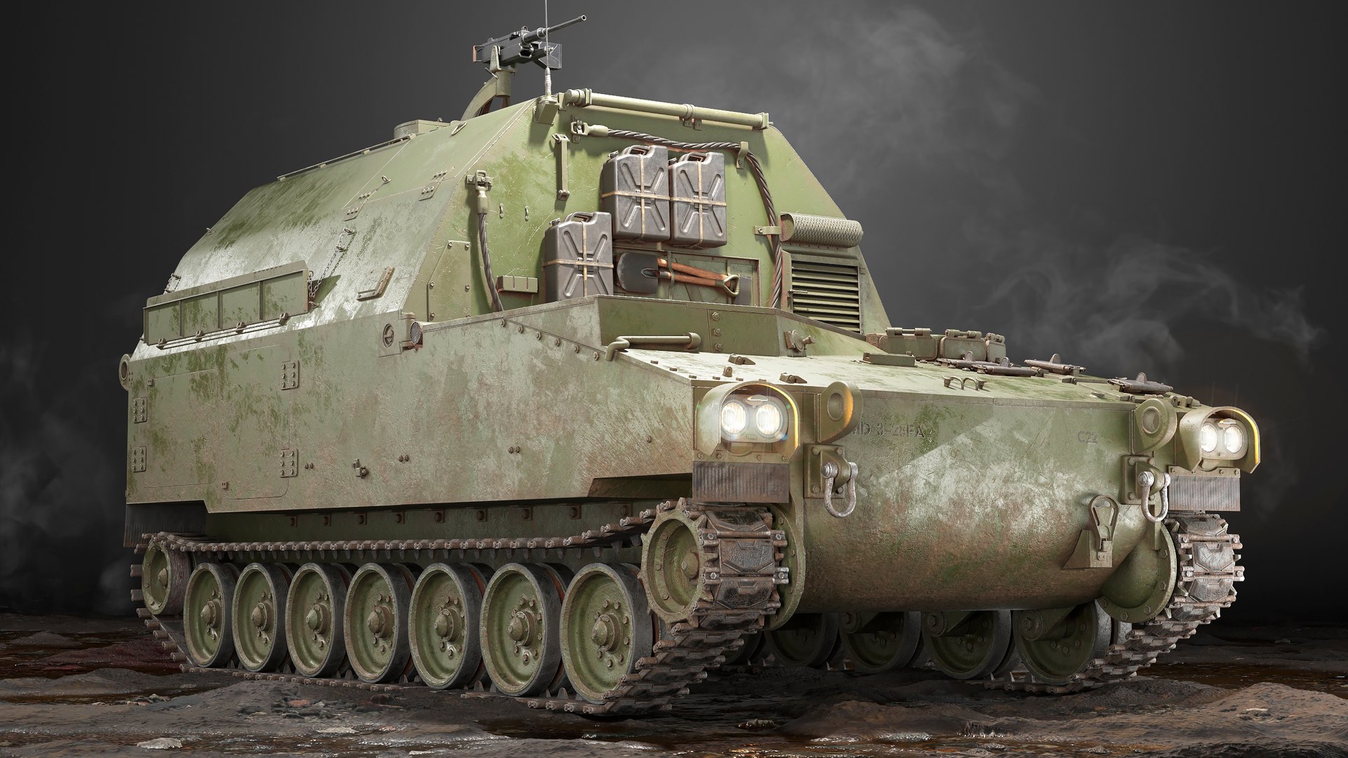 M992 Field Artillery Ammunition Support Vehicle PBR 3D Model - TurboSquid 2315234