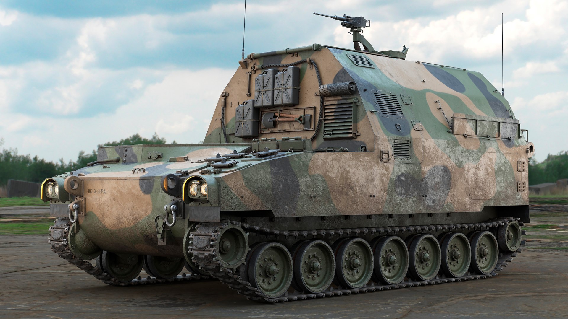 M992 Field Artillery Ammunition Support Vehicle PBR 3D Model - TurboSquid 2315234