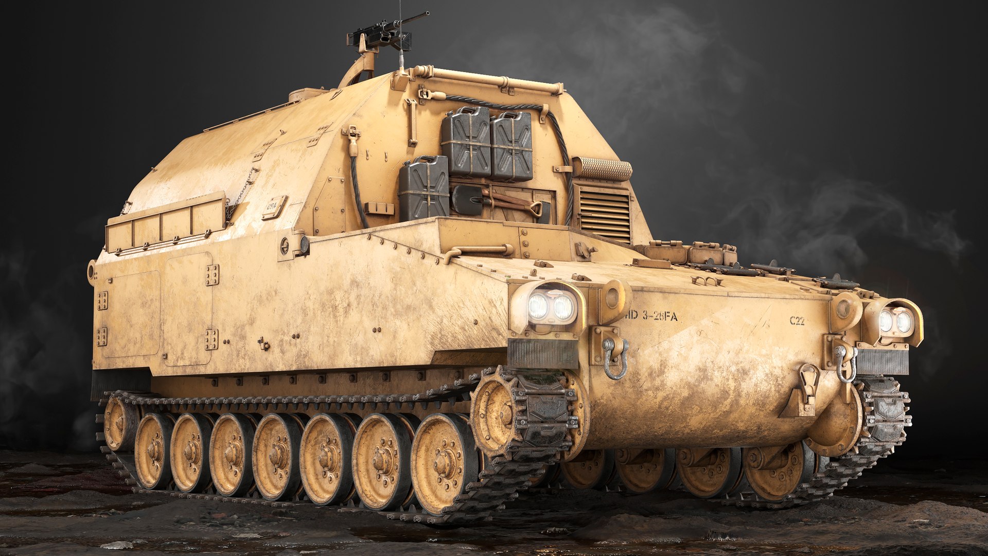 M992 Field Artillery Ammunition Support Vehicle PBR 3D Model - TurboSquid 2315234