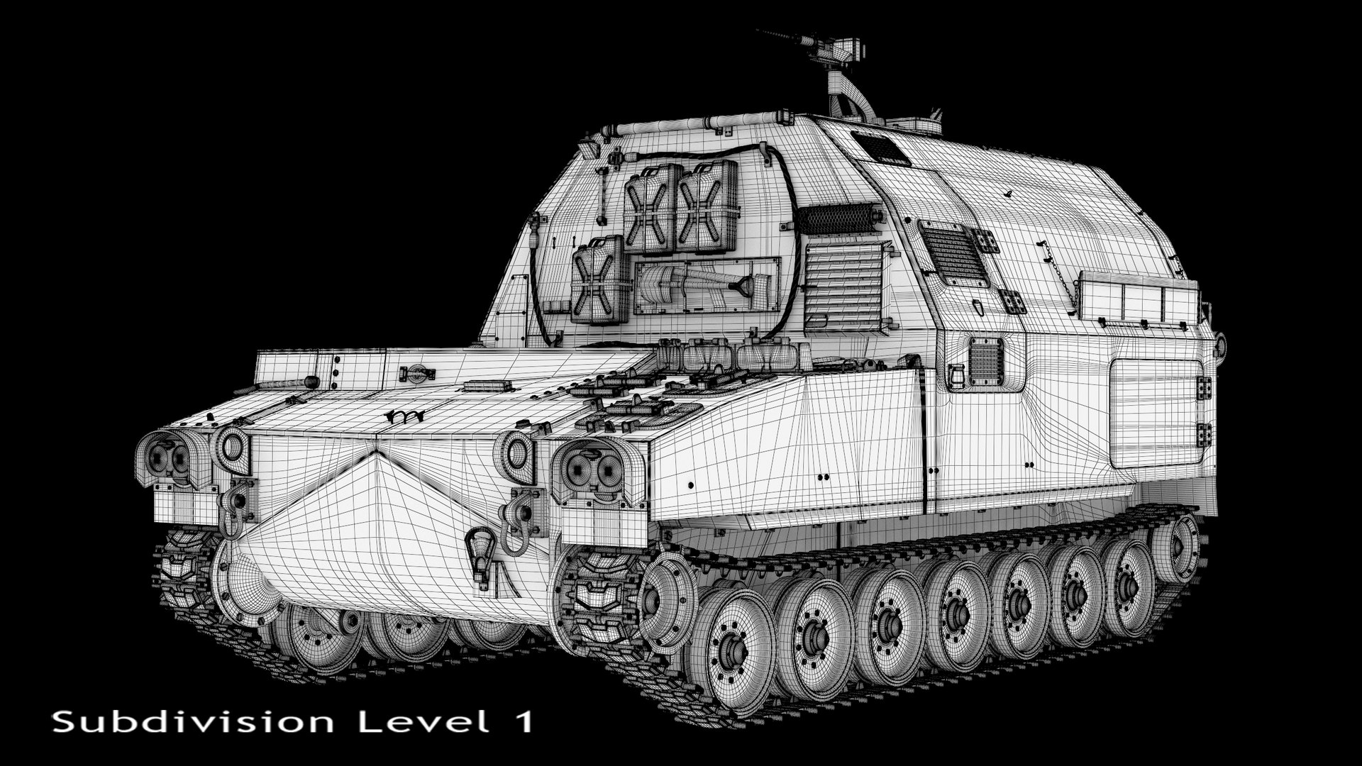 M992 Field Artillery Ammunition Support Vehicle PBR 3D Model - TurboSquid 2315234
