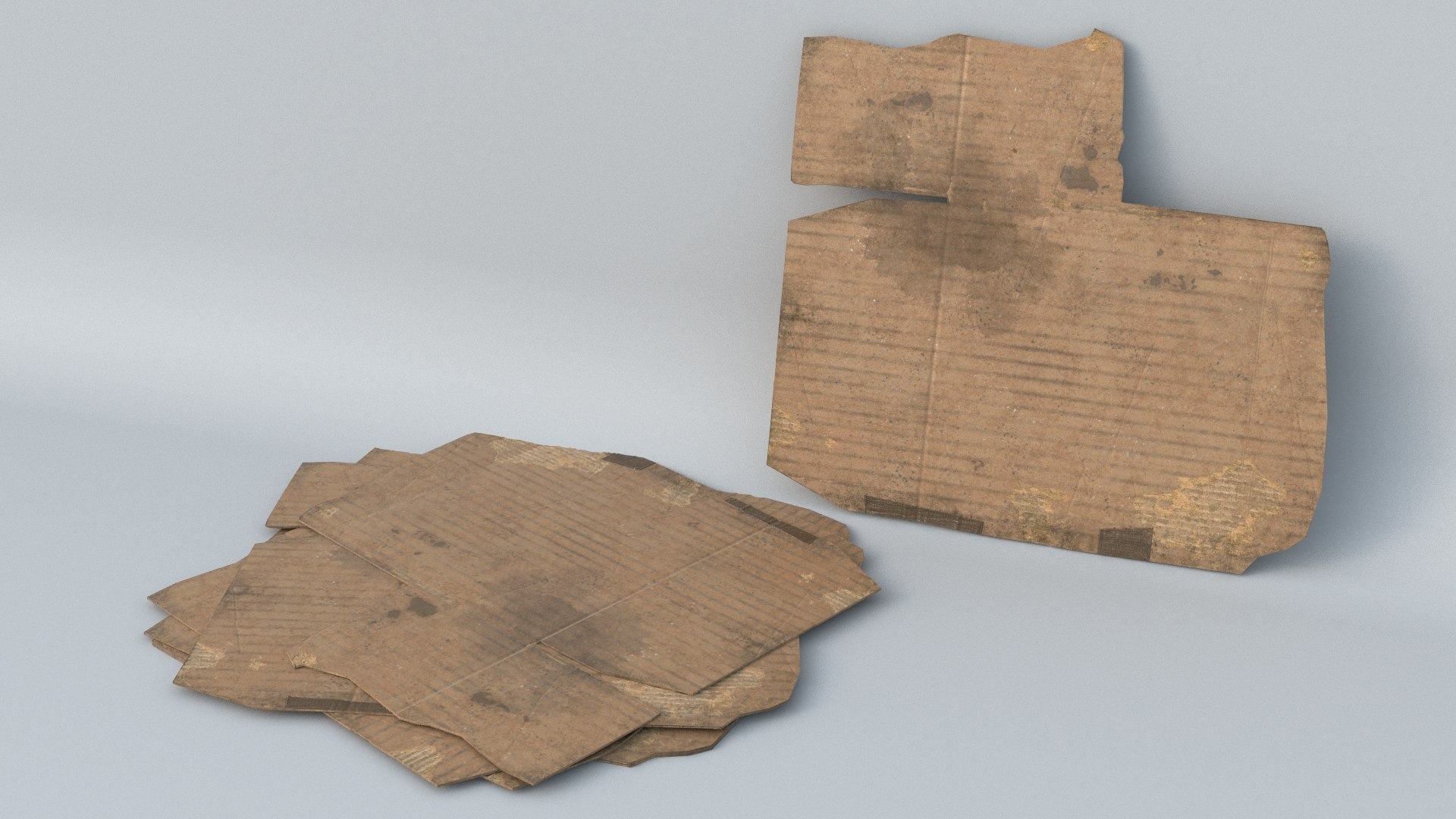 CardBoard Torn Model - TurboSquid 1753104