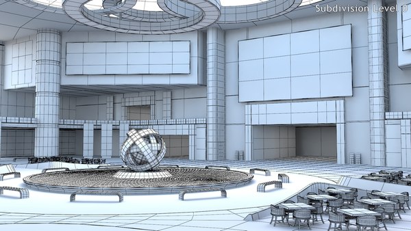 3D Sci-FI Futuristic Virtual Lobby - TurboSquid 1768229