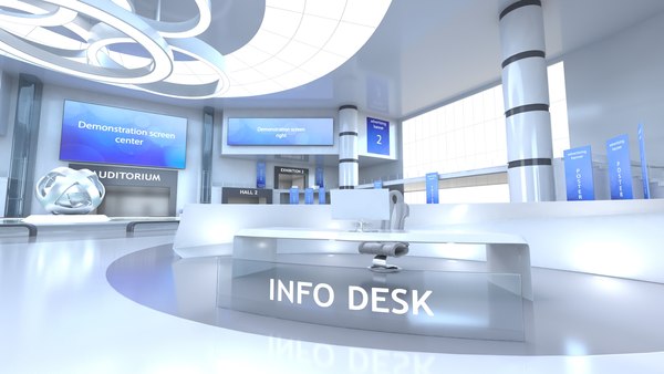 3D Sci-FI Futuristic Virtual Lobby - TurboSquid 1768229