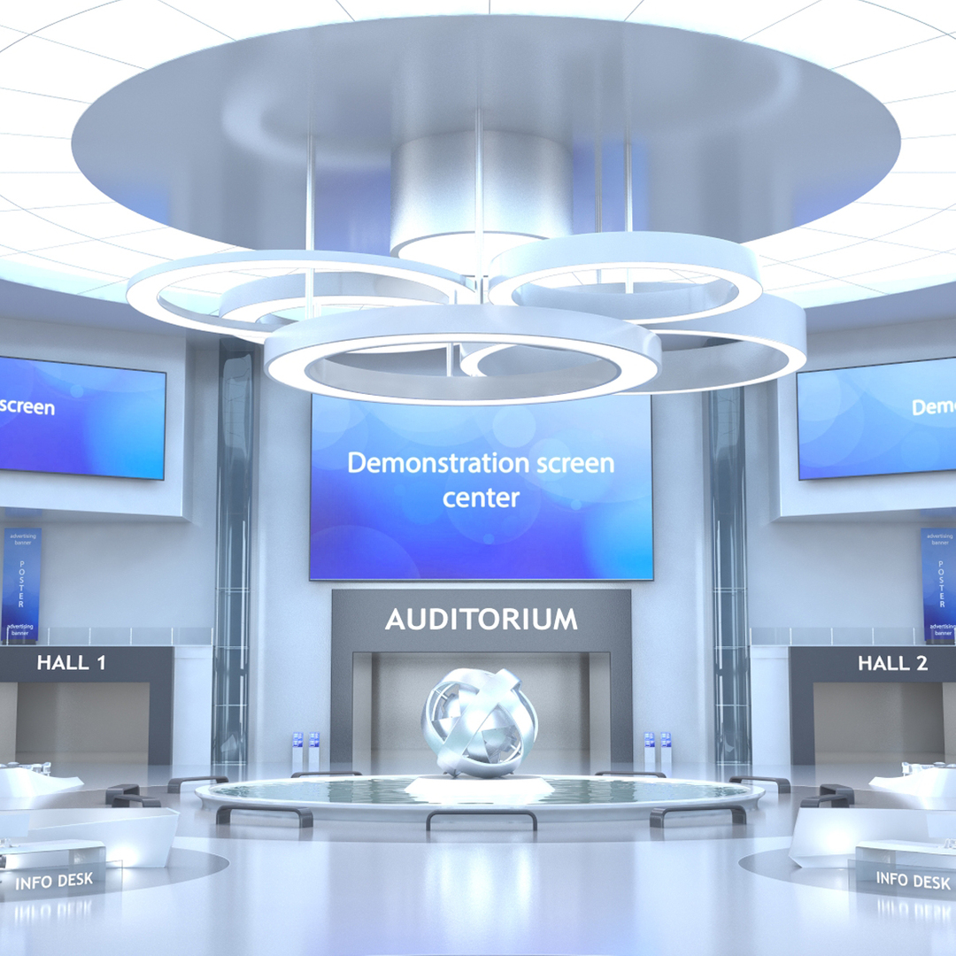 3D Sci-FI Futuristic Virtual Lobby - TurboSquid 1768229