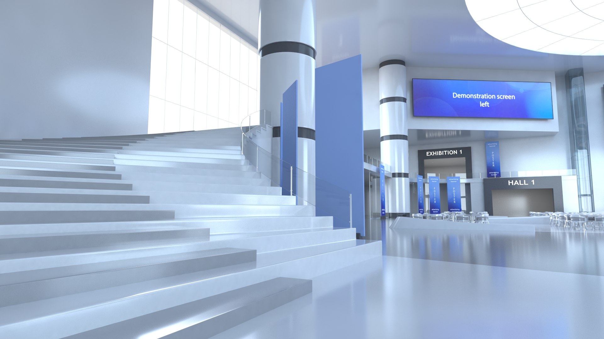 3D Sci-FI Futuristic Virtual Lobby - TurboSquid 1768229