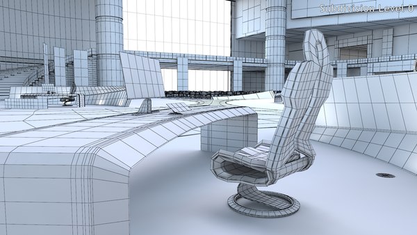 3D Sci-FI Futuristic Virtual Lobby - TurboSquid 1768229