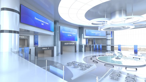 3D Sci-FI Futuristic Virtual Lobby - TurboSquid 1768229