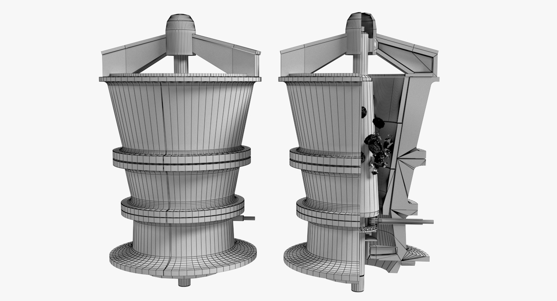3d Max Gyratory Crusher