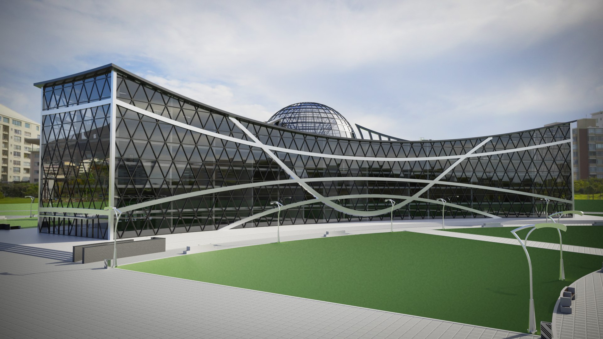 Architectural science centre interior building 3D - TurboSquid 1619405