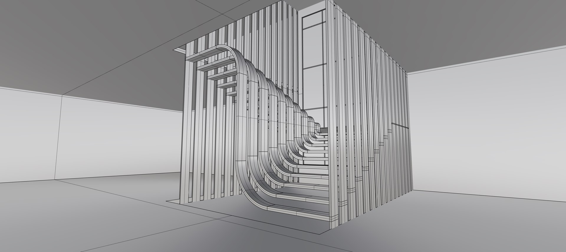 3D Parametric Stair - TurboSquid 1817610