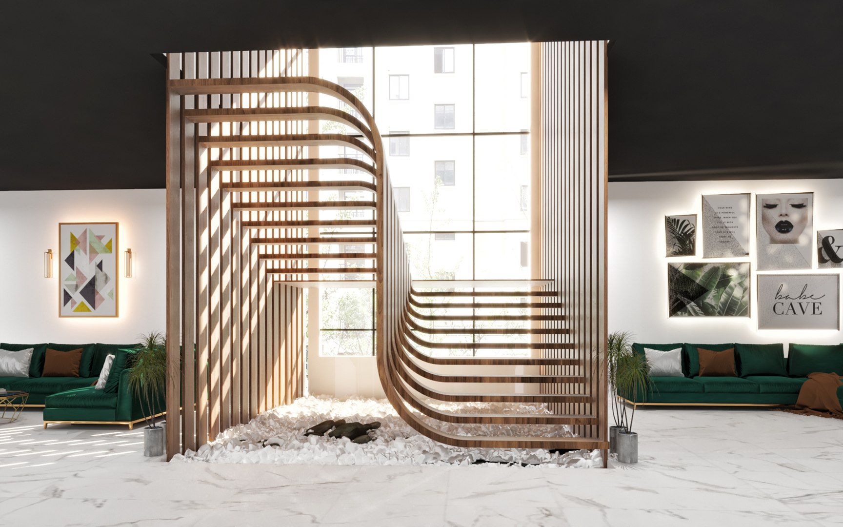 3D Parametric Stair - TurboSquid 1817610