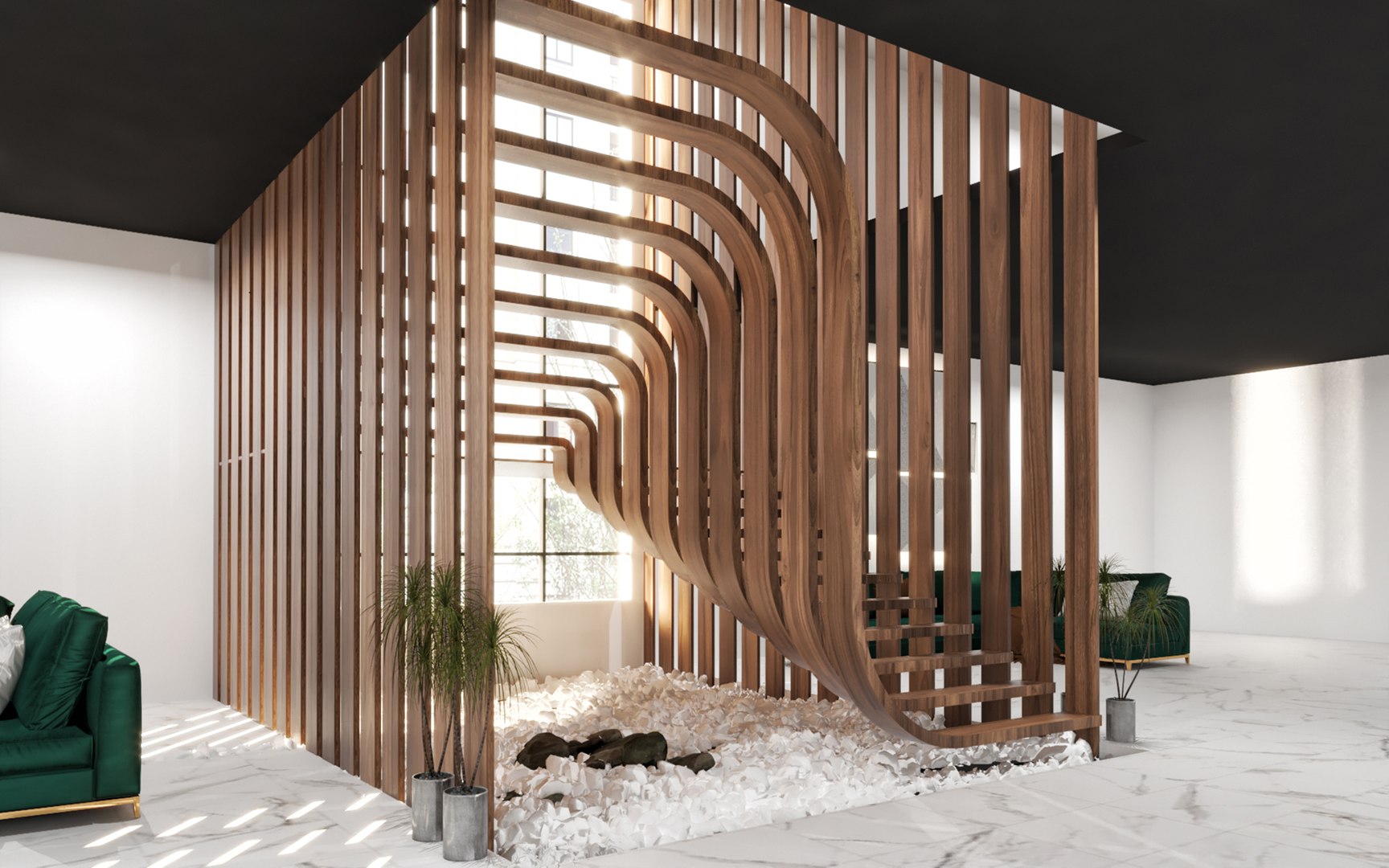 3D Parametric Stair - TurboSquid 1817610