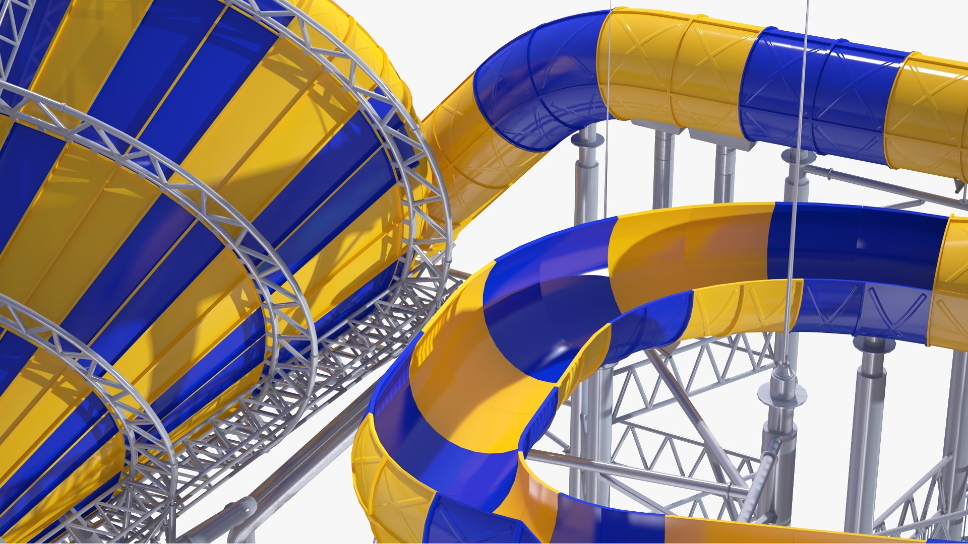 3D abyss funnel water slide model - TurboSquid 1505558