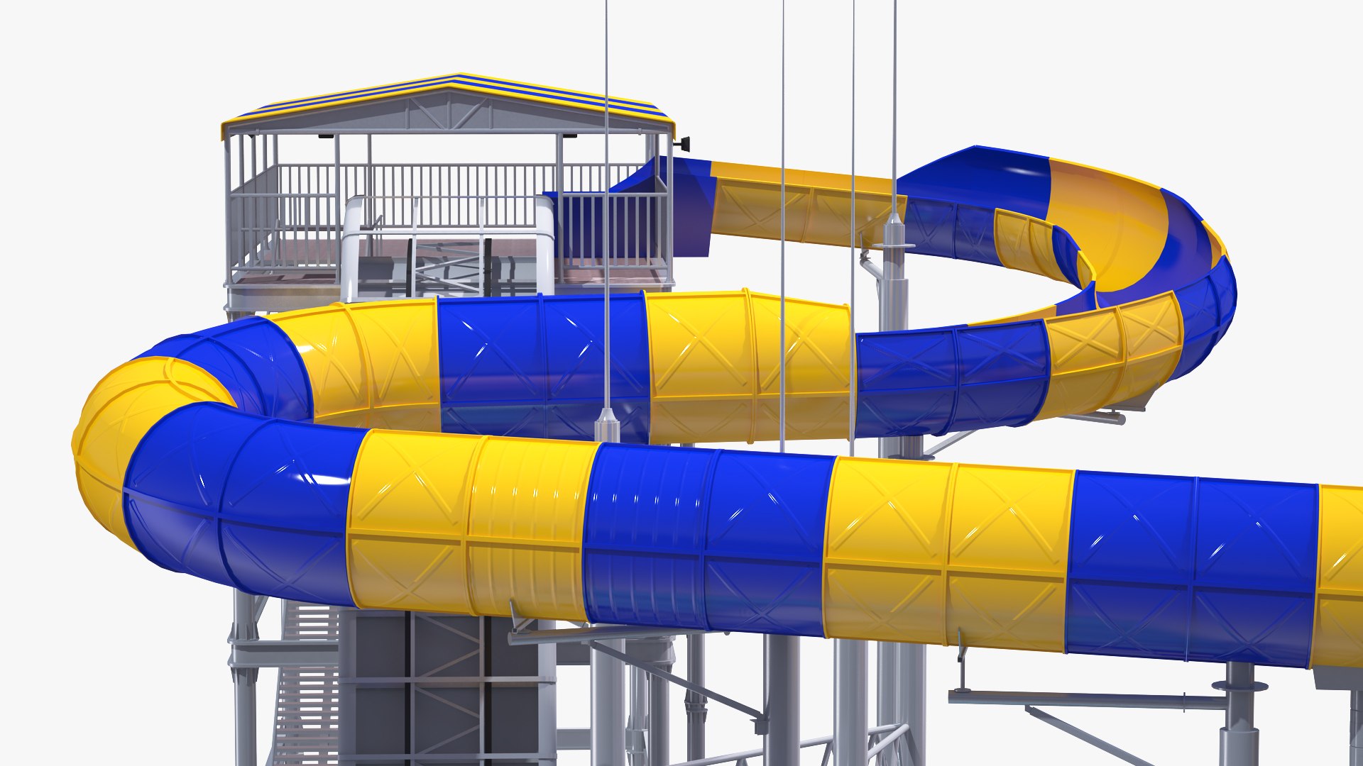 3D Abyss Funnel Water Slide Model - TurboSquid 1505558