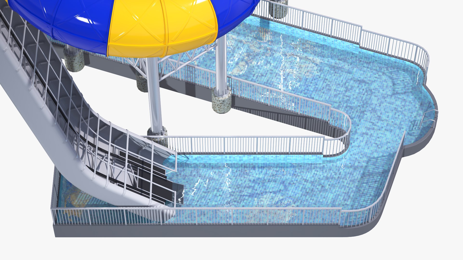 3D abyss funnel water slide model - TurboSquid 1505558