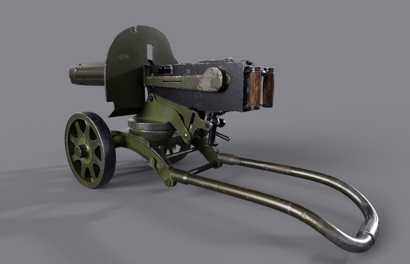 Maxim Machine Gun 3D - TurboSquid 1676958