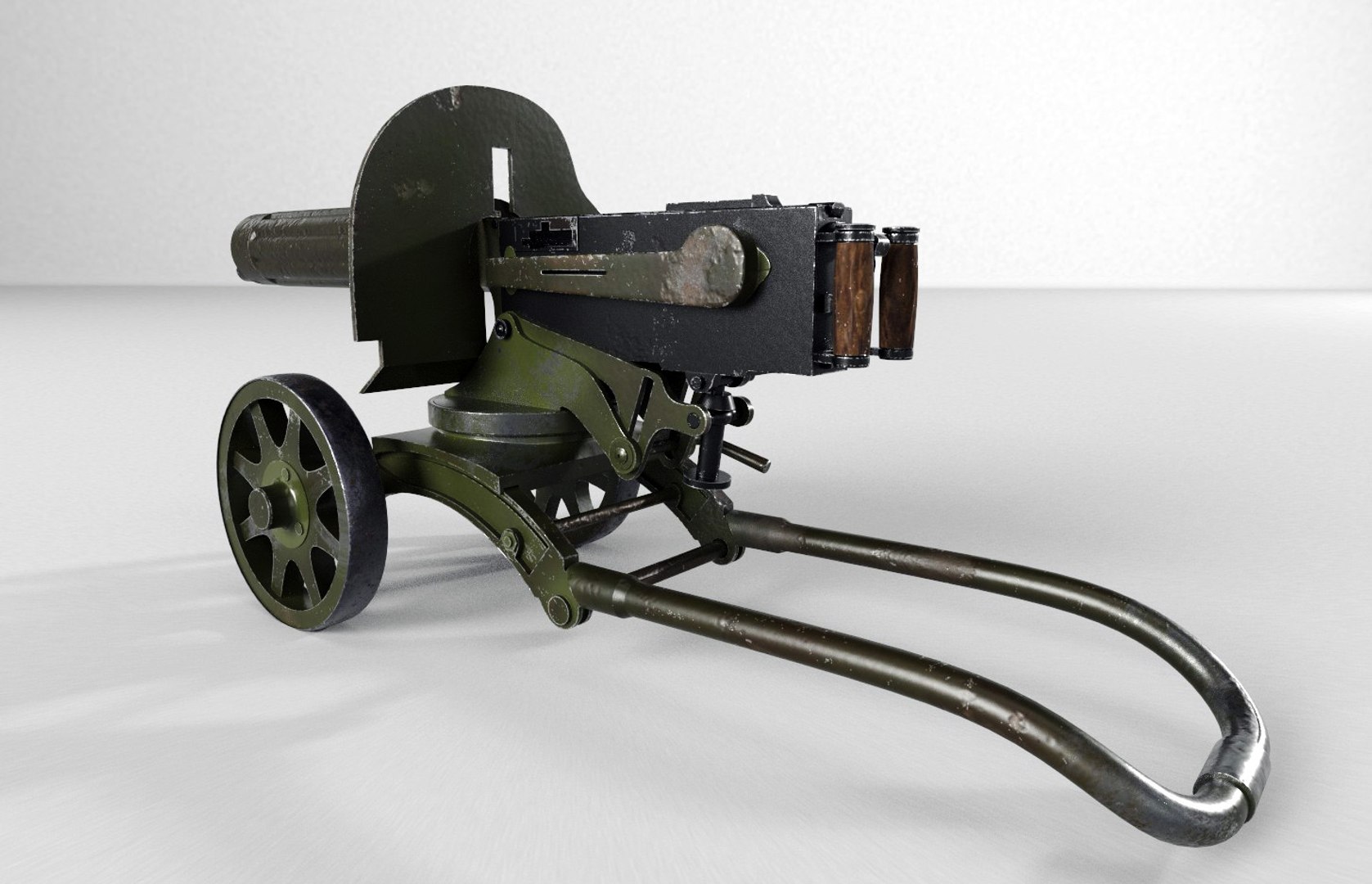 Maxim Machine Gun 3D - TurboSquid 1676958