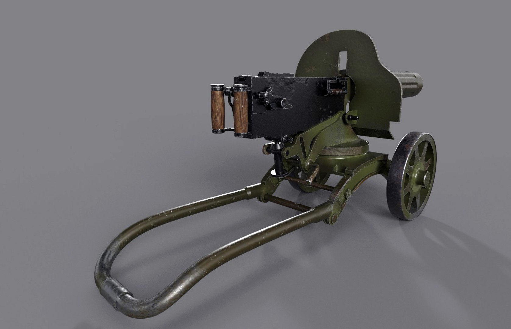 Maxim Machine Gun 3D - TurboSquid 1676958