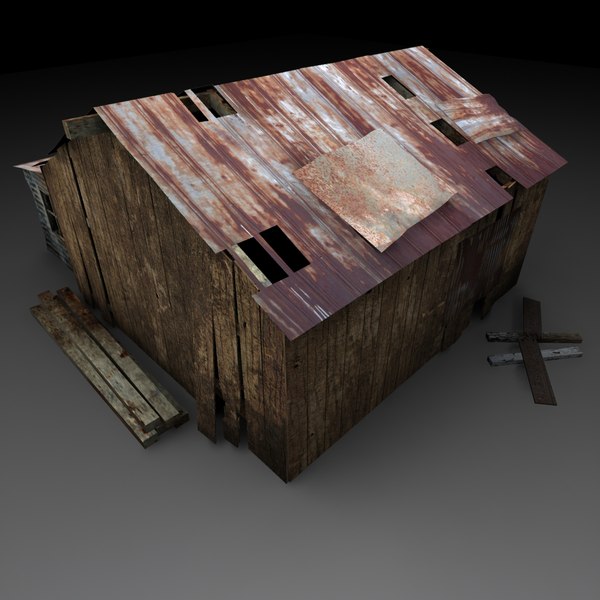 3d dynamite old shack model