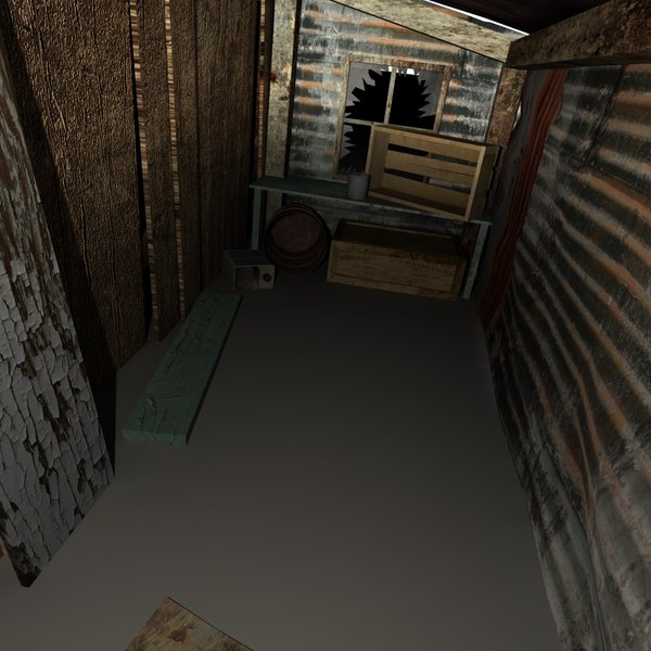 3d dynamite old shack model