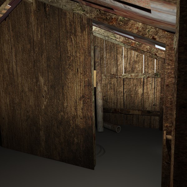 3d dynamite old shack model