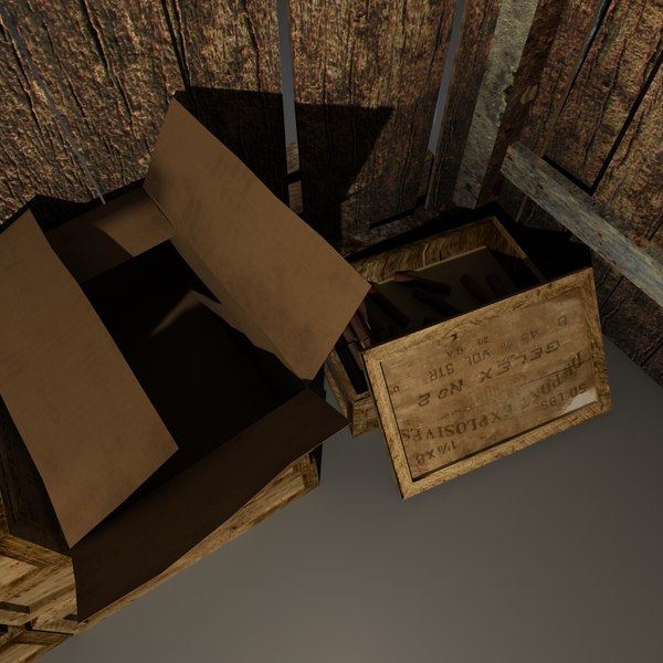 3d dynamite old shack model