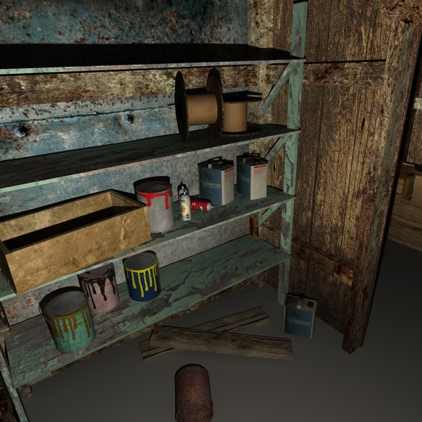 3d dynamite old shack model