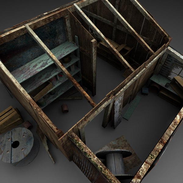 3d dynamite old shack model