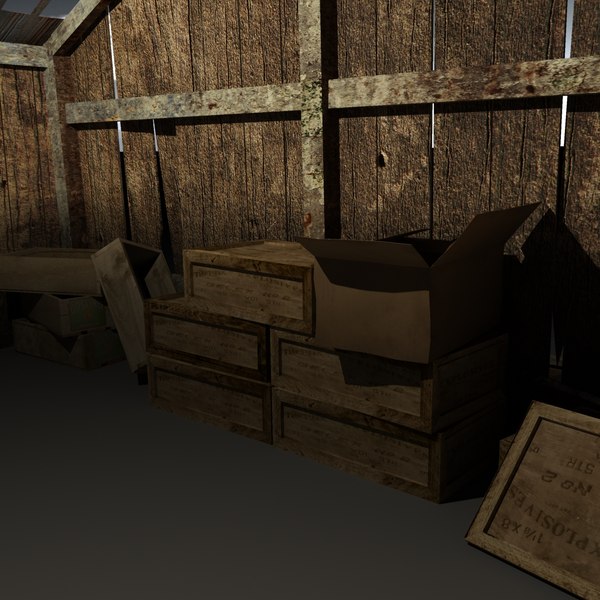3d dynamite old shack model