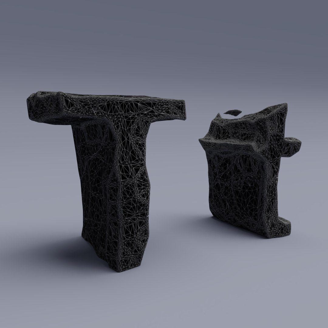 Letter T 3D Model - TurboSquid 1385903