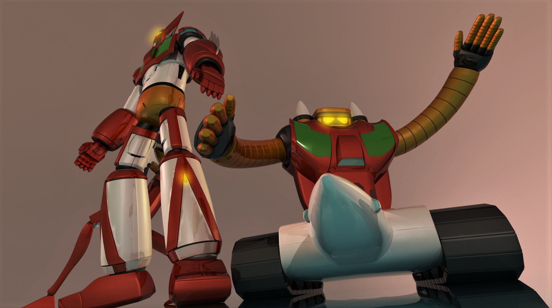 Getter Robot 3D Model - TurboSquid 1401828