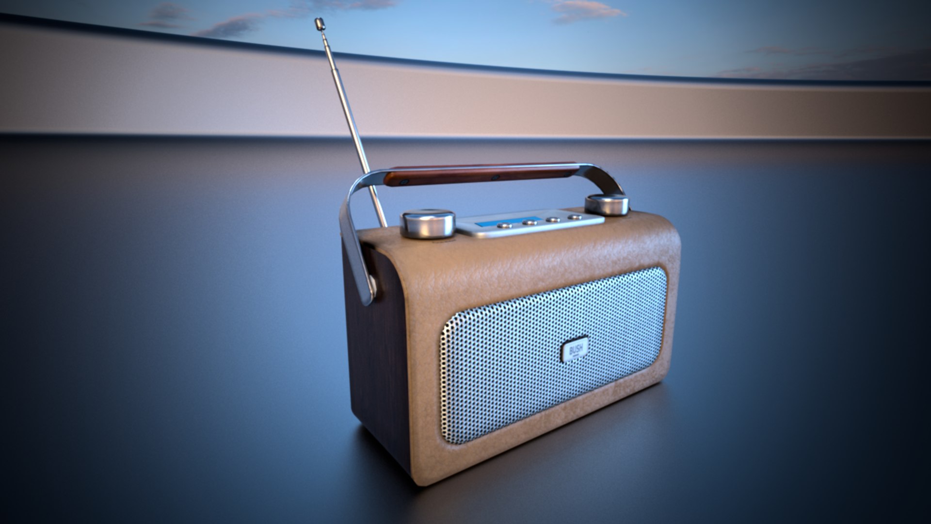 Bush Digital Radio Retro 3D Model - TurboSquid 1401252