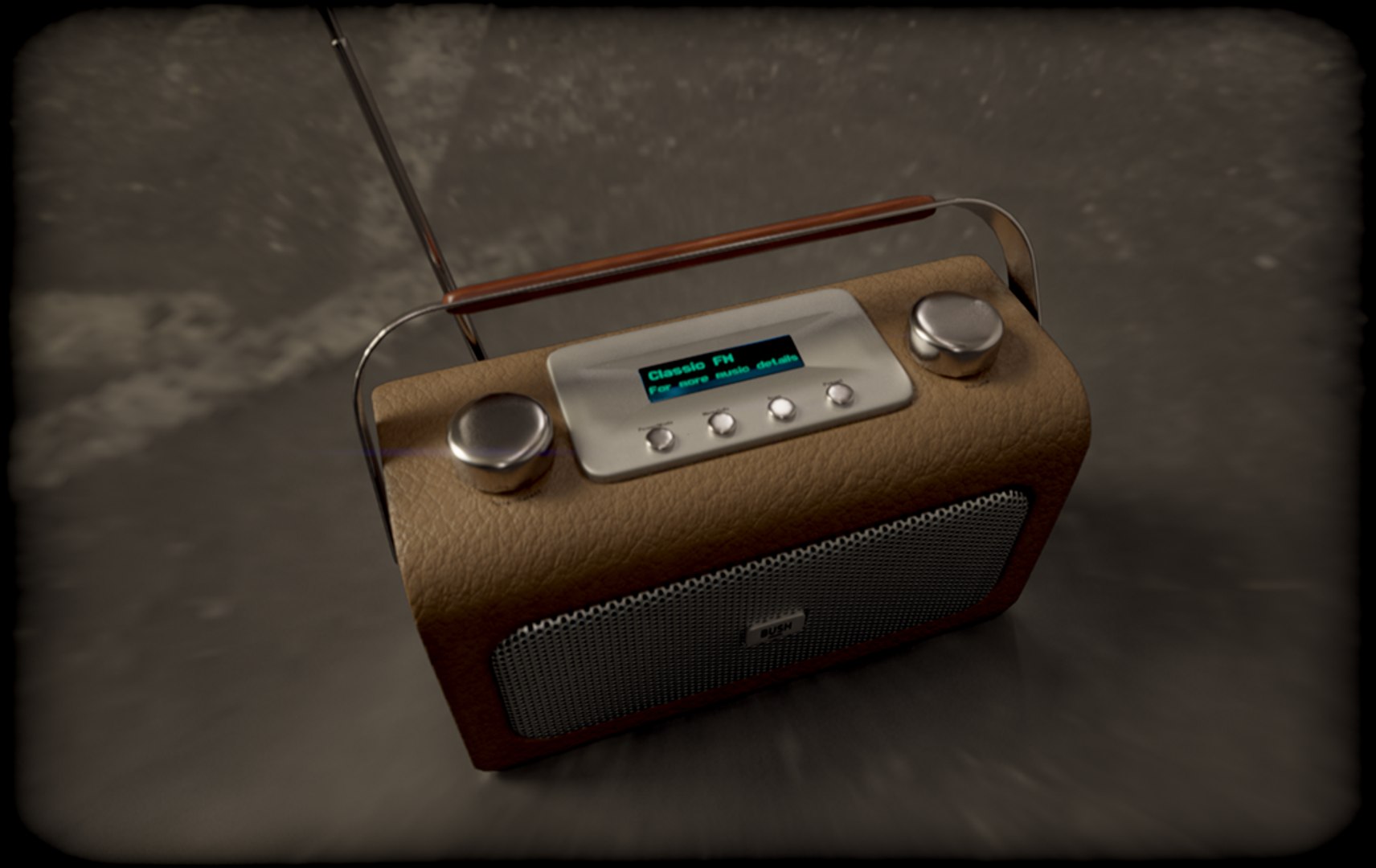 Bush Digital Radio Retro 3D Model - TurboSquid 1401252