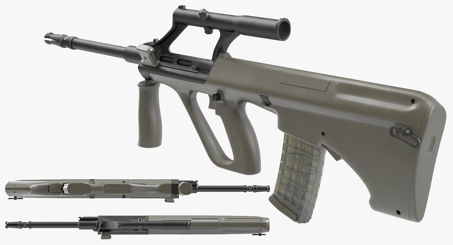 Aug Steyr A1 Austrian 3d 3ds